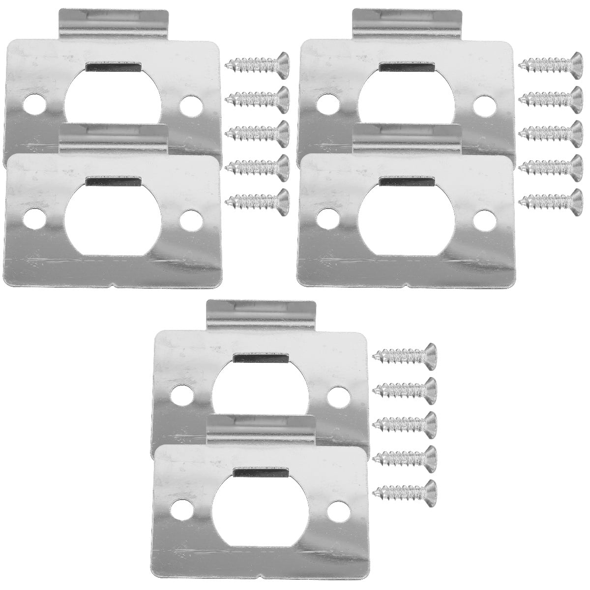 OUNONA 6 pcs Deadbolt Strike Plate Door Reinforcement Plate Deadbolt ...