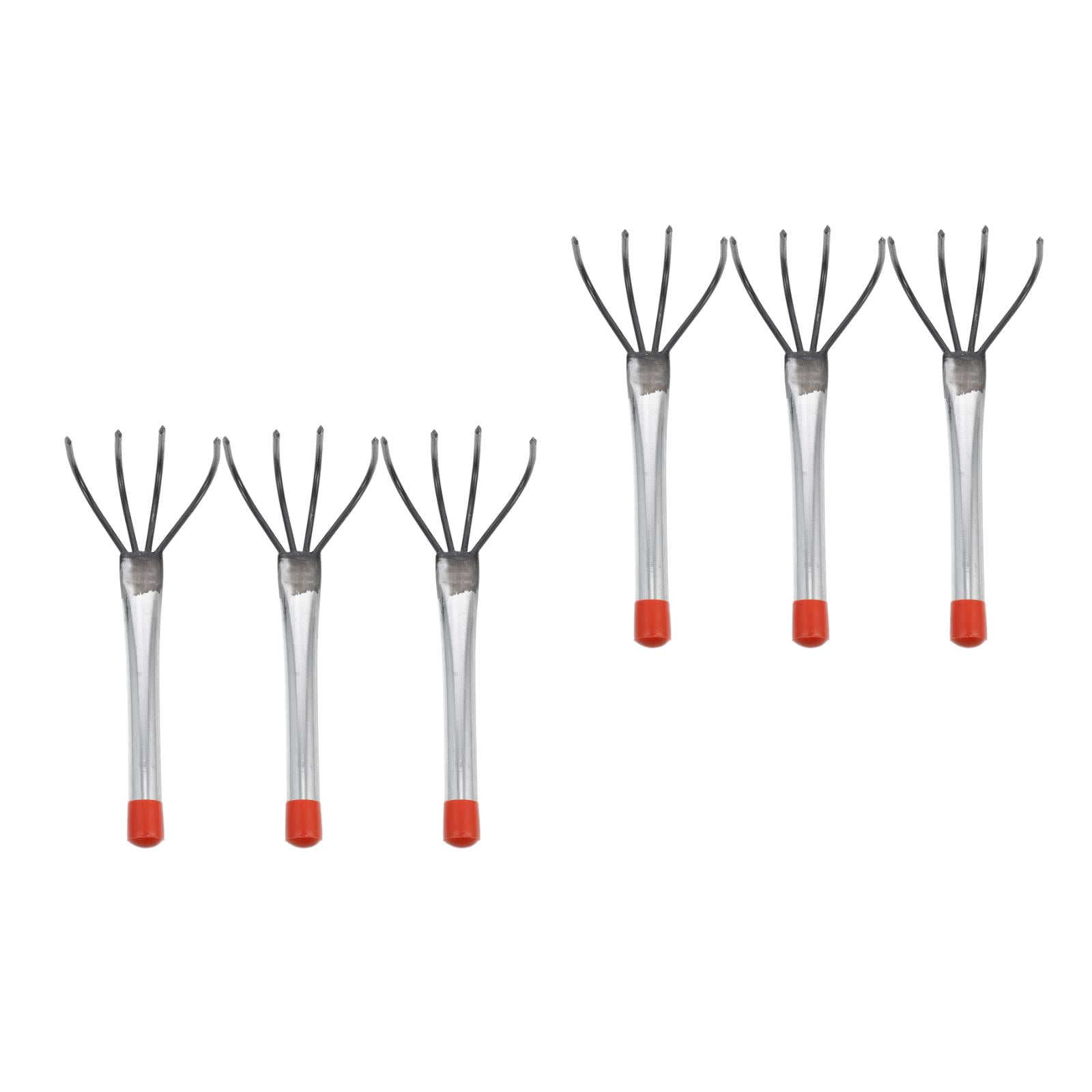 OUNONA 6 pcs Garden Rake Cultivator Hand Rake Garden Tool Hand Held ...
