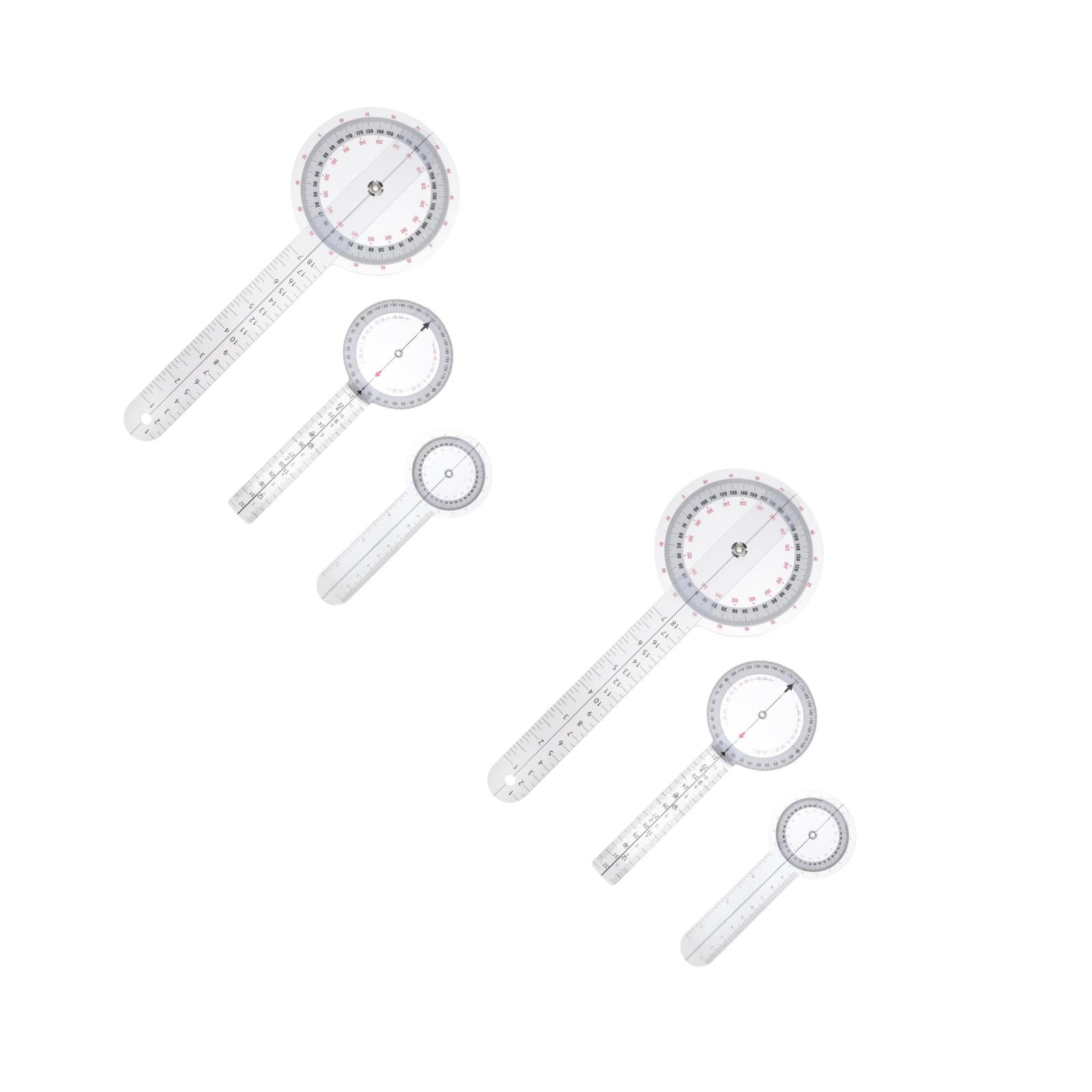 OUNONA 6 pcs Medical Plastic Angle Protractor Measuring Goniometer ...