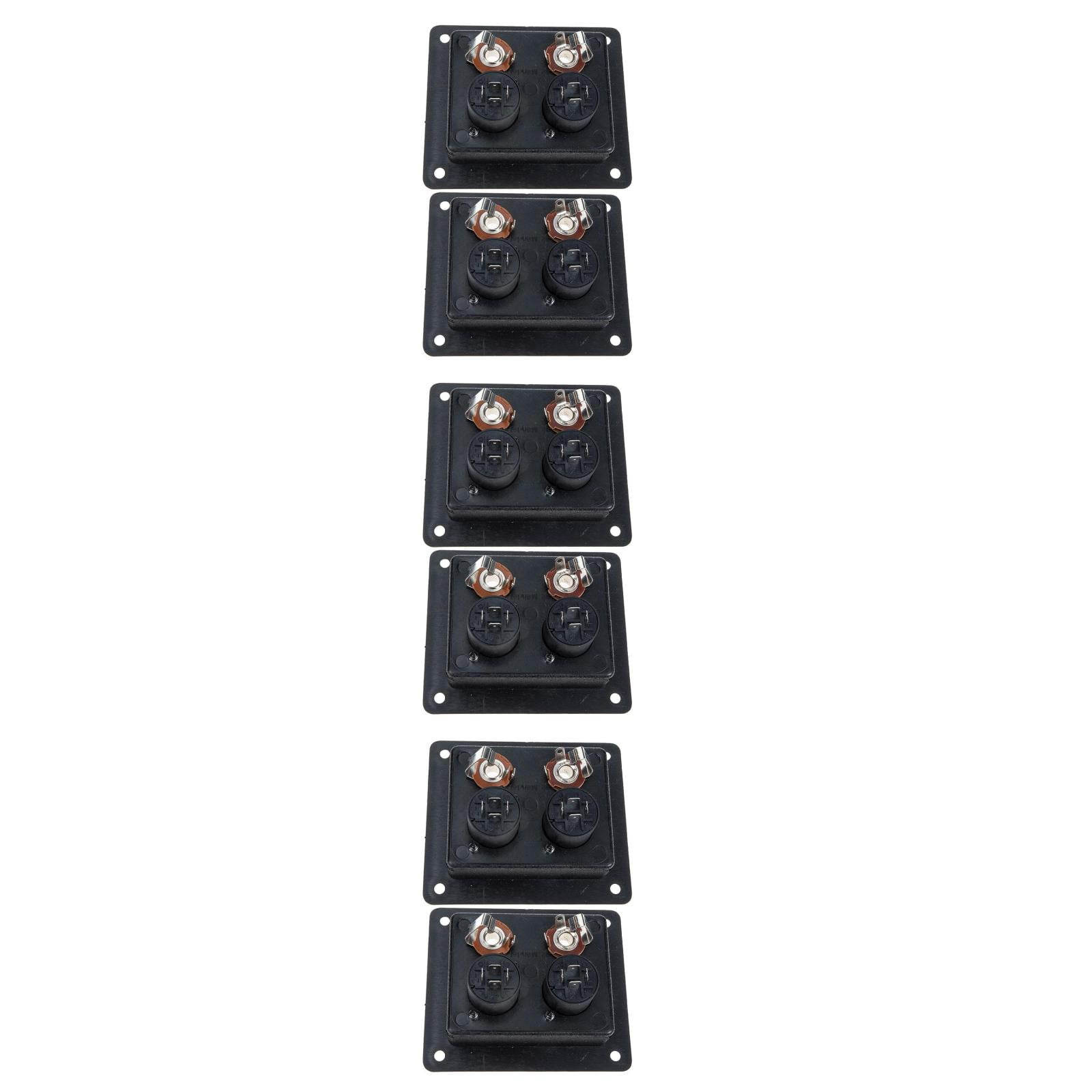 OUNONA 6 pcs Square Shape Double Binding Post Type Speaker Box Terminal ...