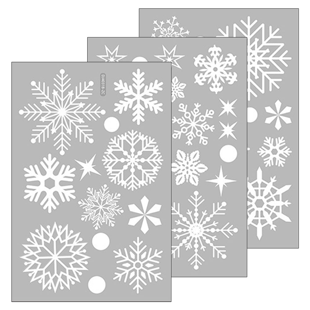 OUNONA 6 sheets of Window Cling Glass Window Decal Indoor Window ...