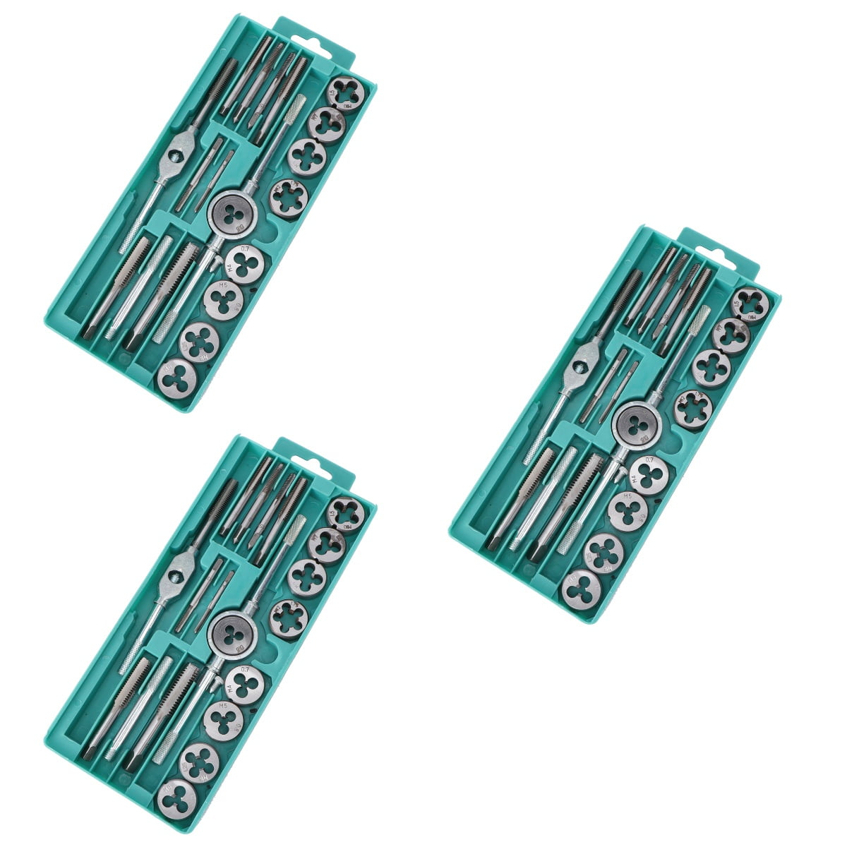 OUNONA 60 PCS /Set Metric Threading Tool Hand Threading Tool Steel ...