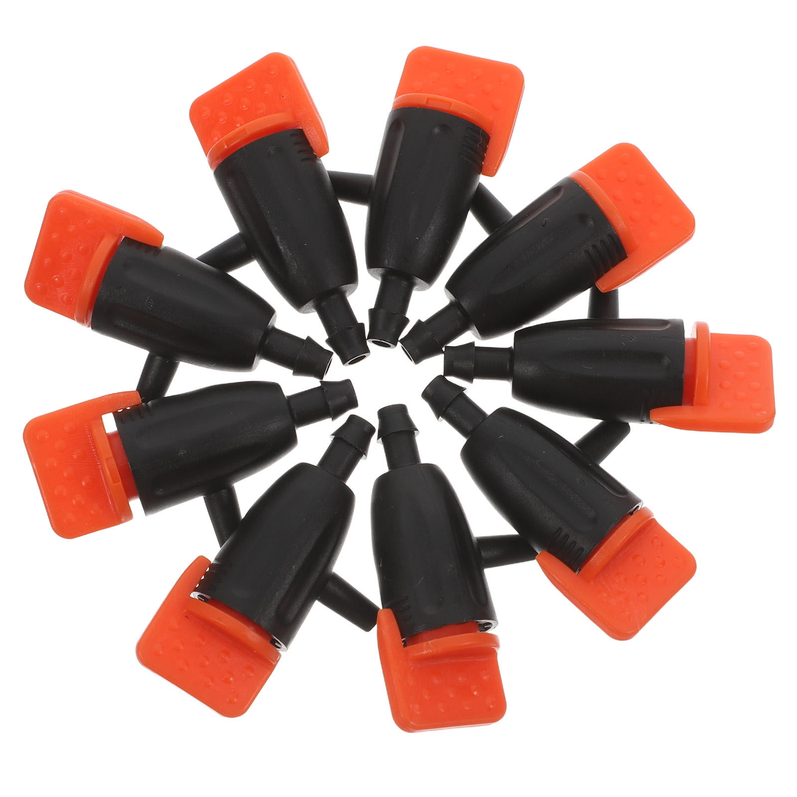 OUNONA 60 Pcs Drip Irrigation Emitters Adjustable Misting Nozzle Red ...