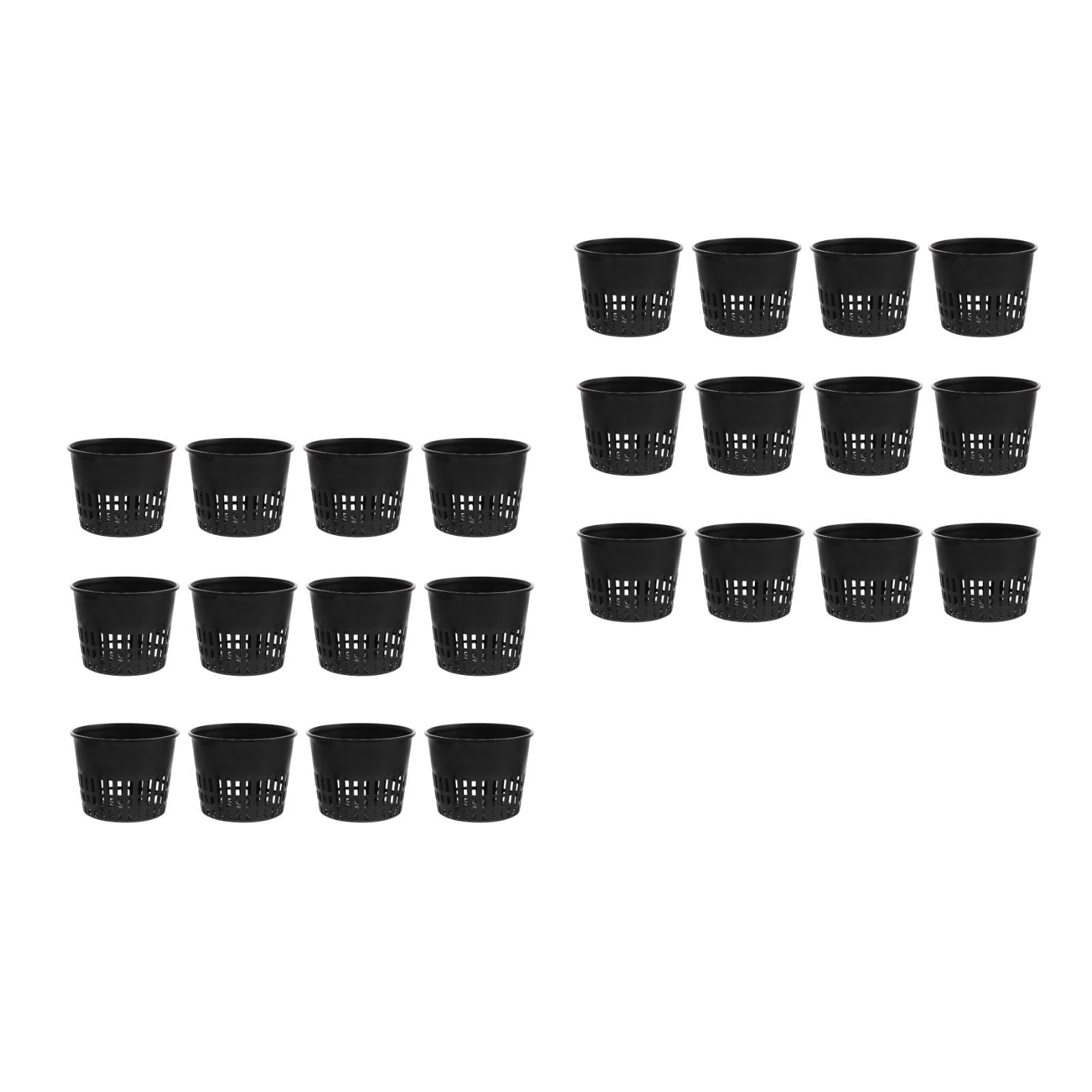 OUNONA 60 Pcs Garden Slotted Mesh Net Cups Heavy Duty Nursery Pots Wide ...