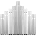 OUNONA 60 Pieces Aluminum Hollow Tubes Replacement Pipes for Wind ...