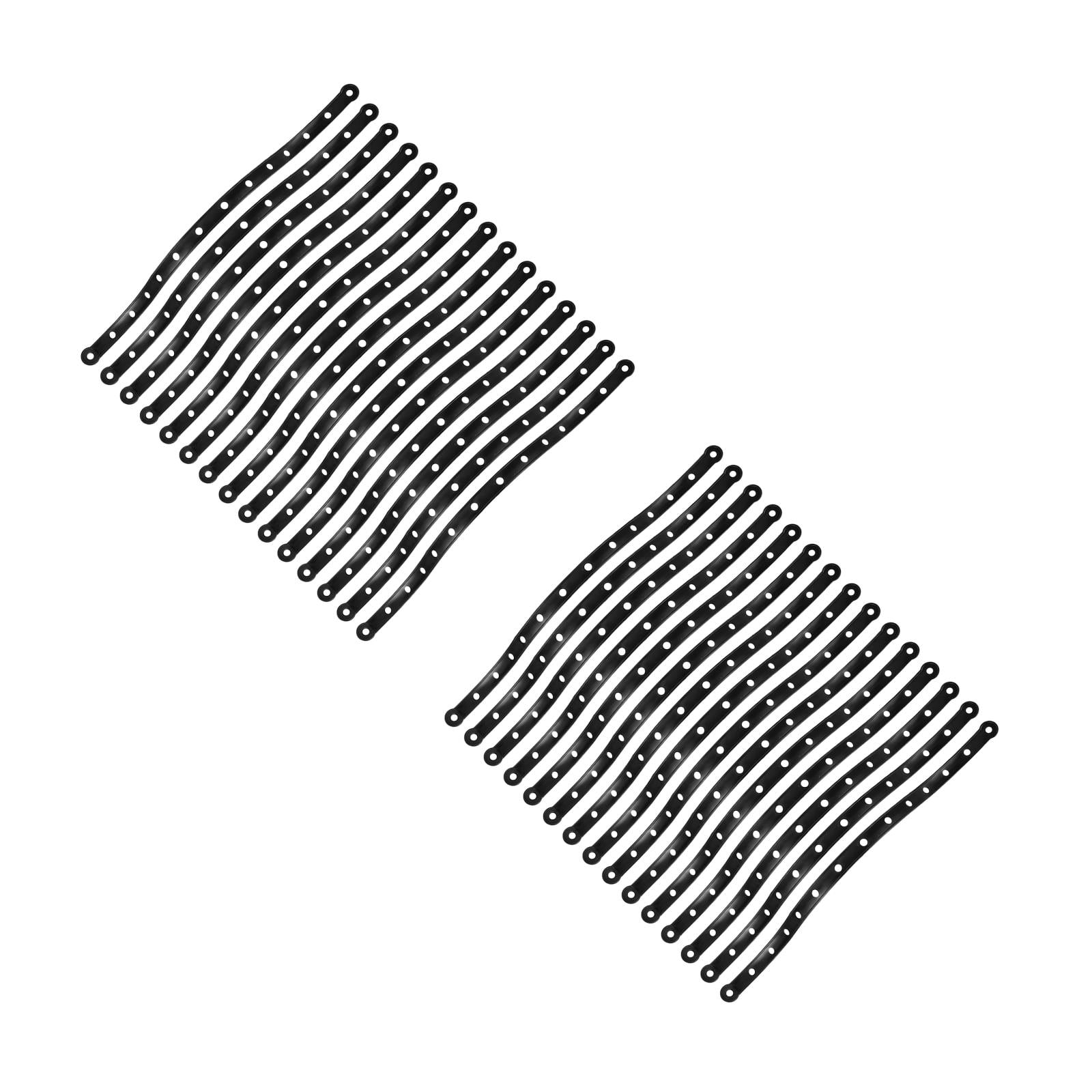 OUNONA 60 pcs Plastic Hanger Display Strips Reusable Plastic Hanger ...