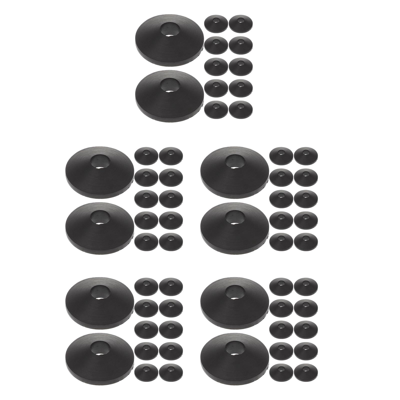 OUNONA 60 pcs Toilet Bolt Rubber Washer M8 Conical Toilet Bolt Washer ...