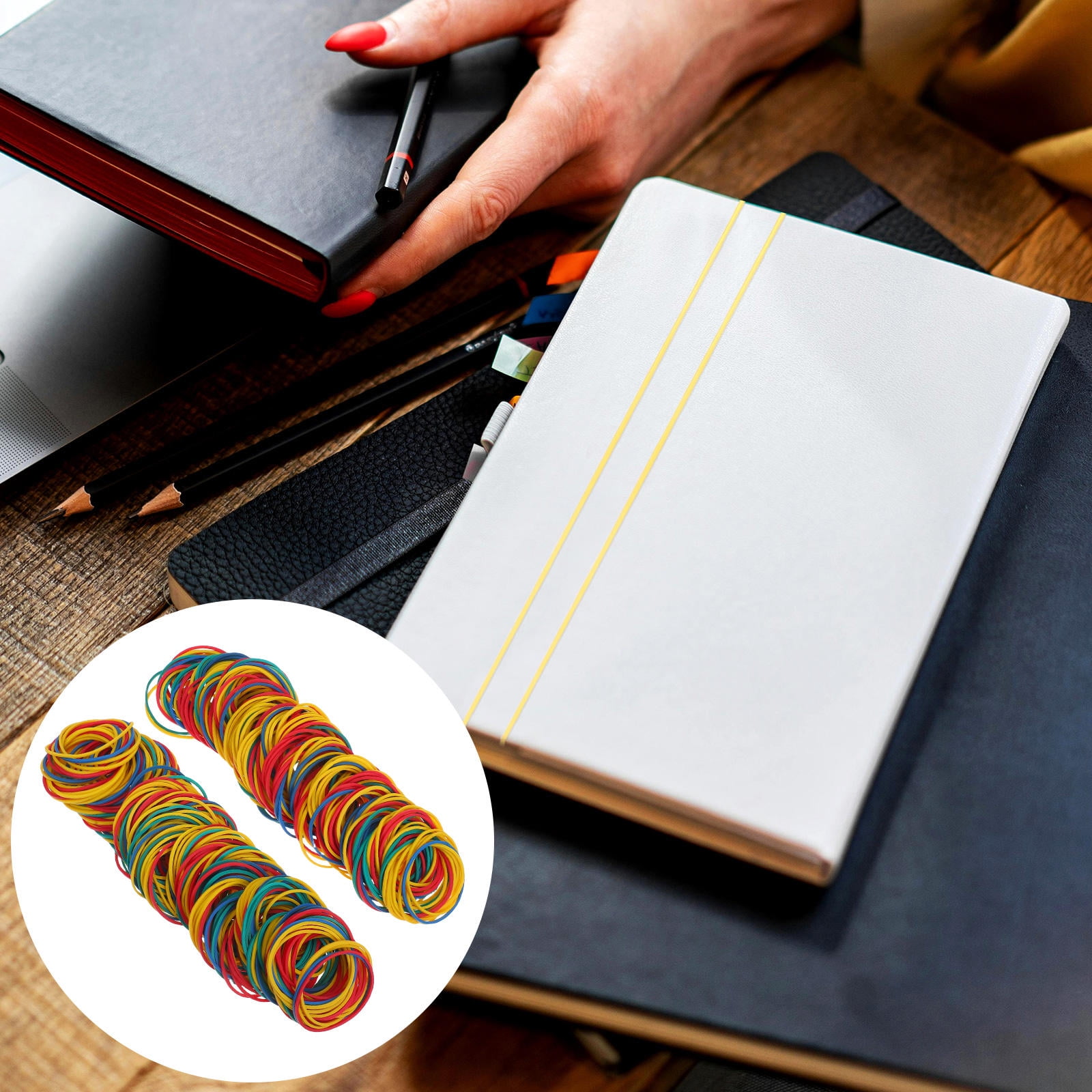 OUNONA 600pcs Small Rubber Bands Multicolored Elastic Bands For Crafts ...