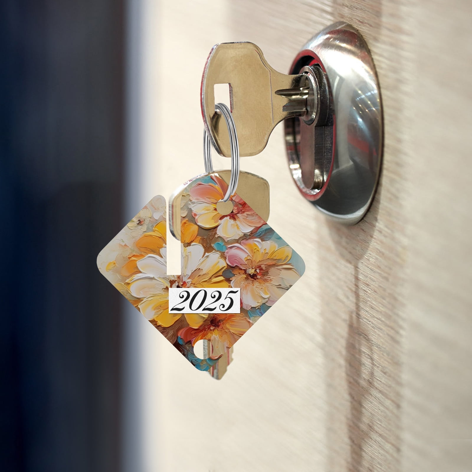 OUNONA 60pcs Blank Key Identifiers Slotted Acrylic Key Tags Blank ...