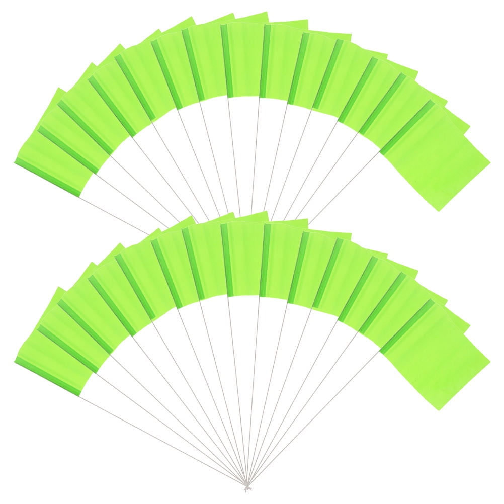 OUNONA 60pcs Outdoor Lawn Sprinkler Flags Garden Sprinkler Flags Steel ...