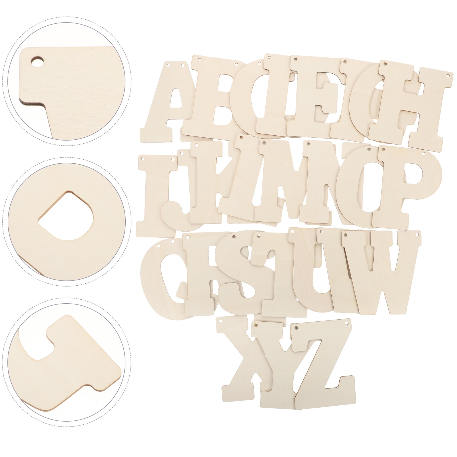 DRAFIDEEP Wooden Chips Rustic Style 66Pcs 4x5x0.09 Inches - Walmart.com