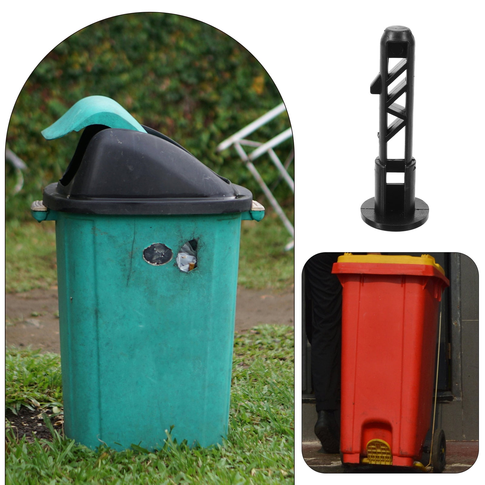 OUNONA 6PCS Plastic Wheelie Bin Lid Hinge Pins Trash Can Latch Bin Lid ...