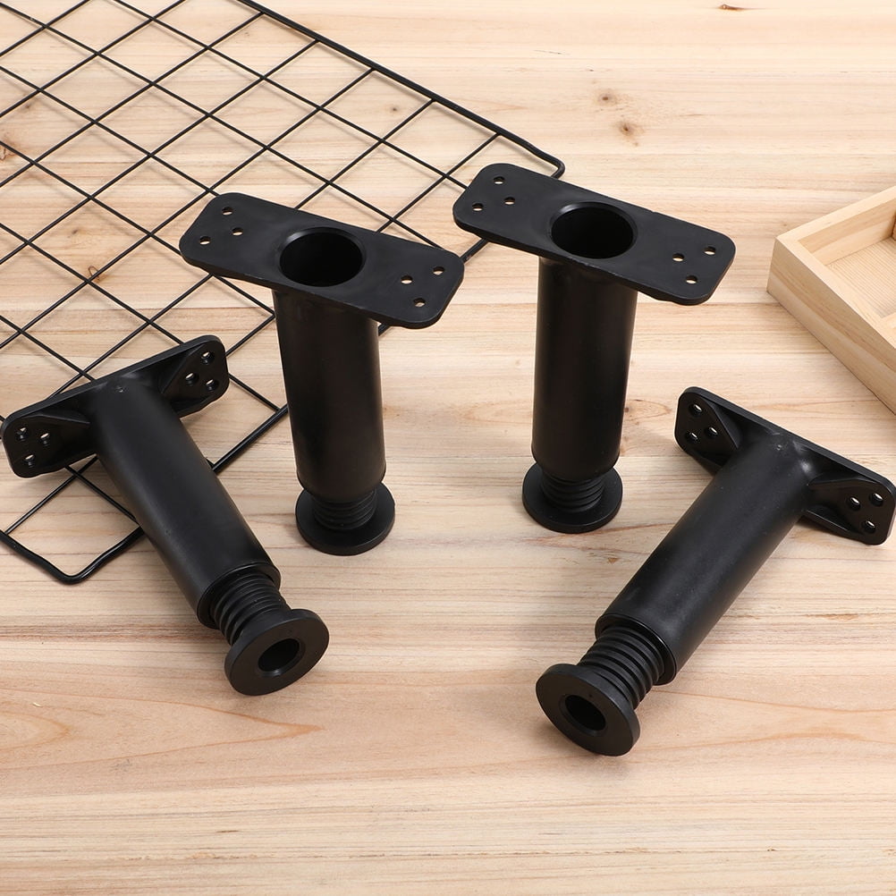 OUNONA 6Pcs Bed Leg Adjustable Furniture Leg Table Leg Extender ...