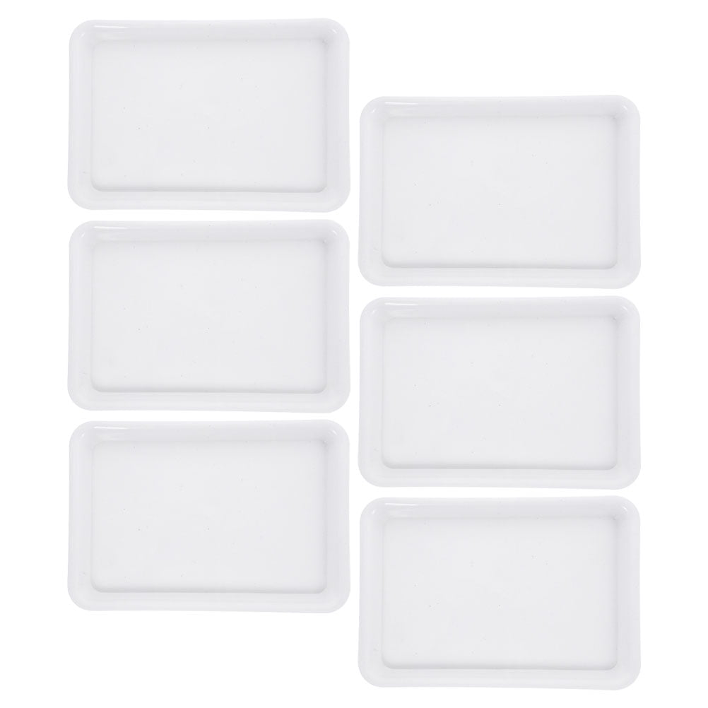 OUNONA 6Pcs Rectangular Planter Tray Plastic Flower Pot Tray Plant ...