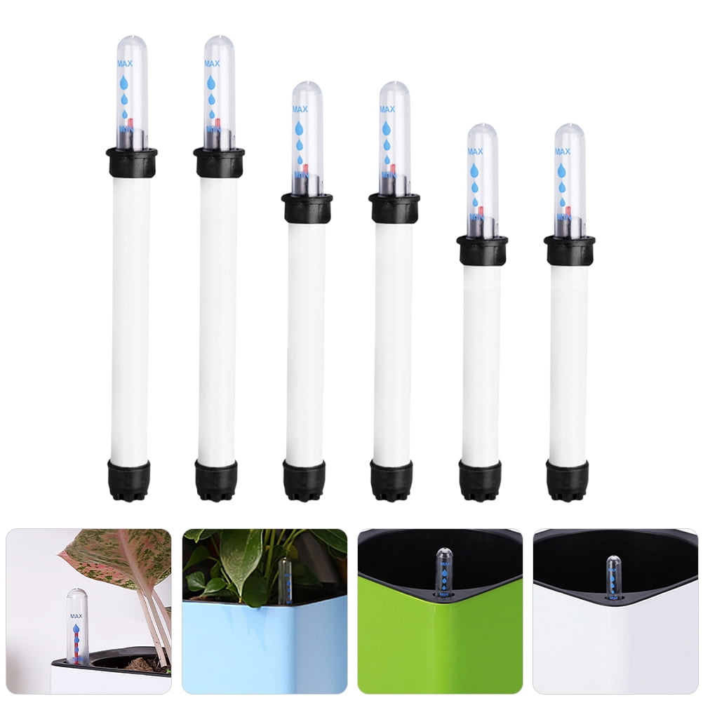 OUNONA 6Pcs Water Scale Gauge Plastic Flowerpot Water Level Gauge Water ...