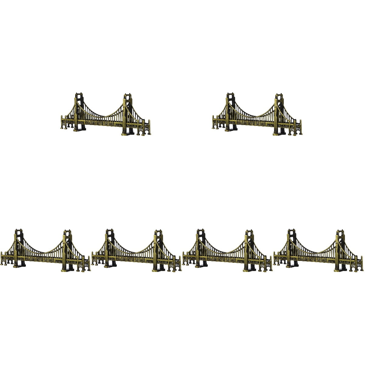 OUNONA 6pcs Bridge Model Alloy Architectural Model Sculpture Teaching ...