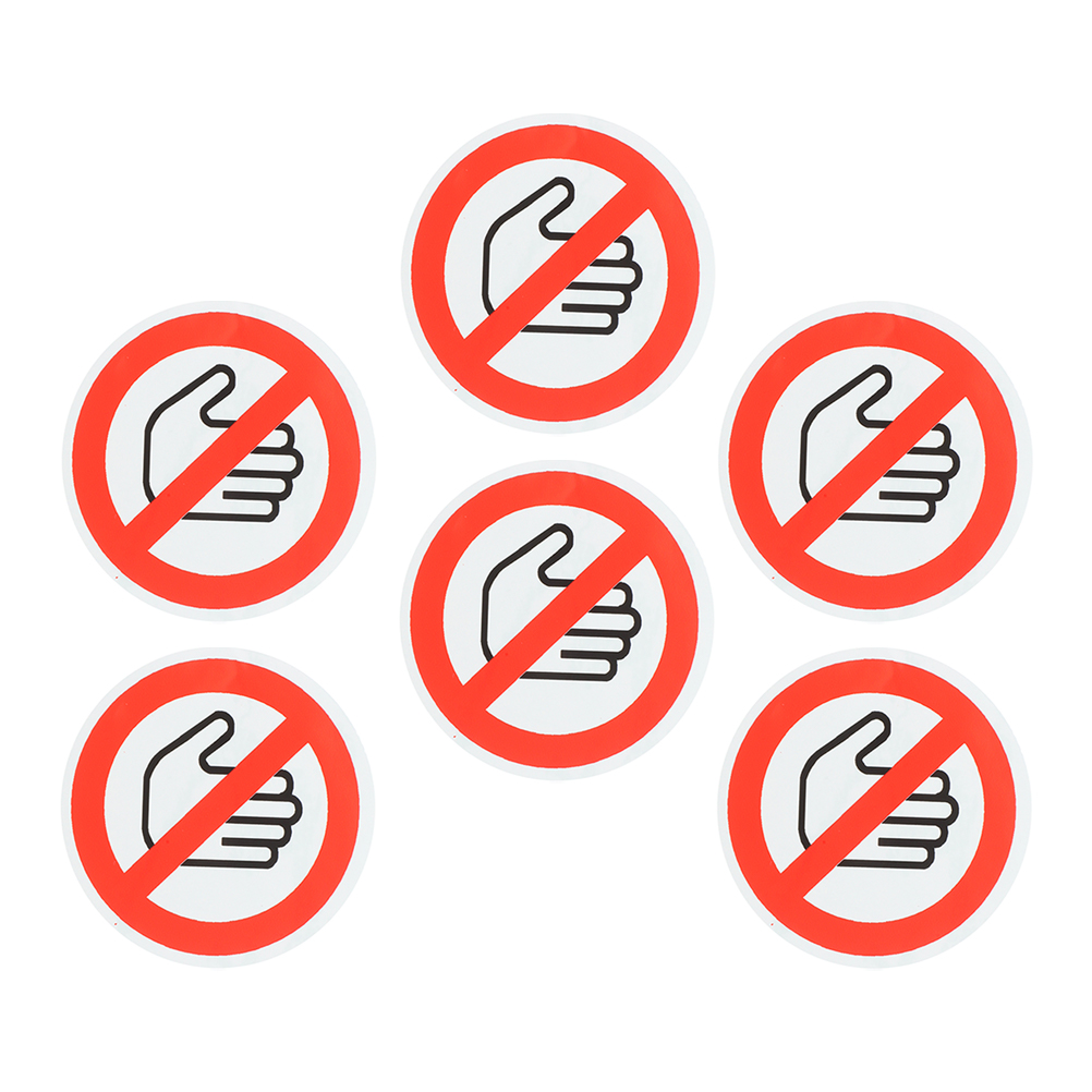 OUNONA 6pcs Do Not Touch Vinyl Sign Stickers Please Do Not Touch Label ...
