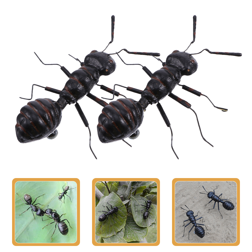 OUNONA 6pcs Fake Ant Sculpture Ant Figurine Plastic Ant Desktop ...
