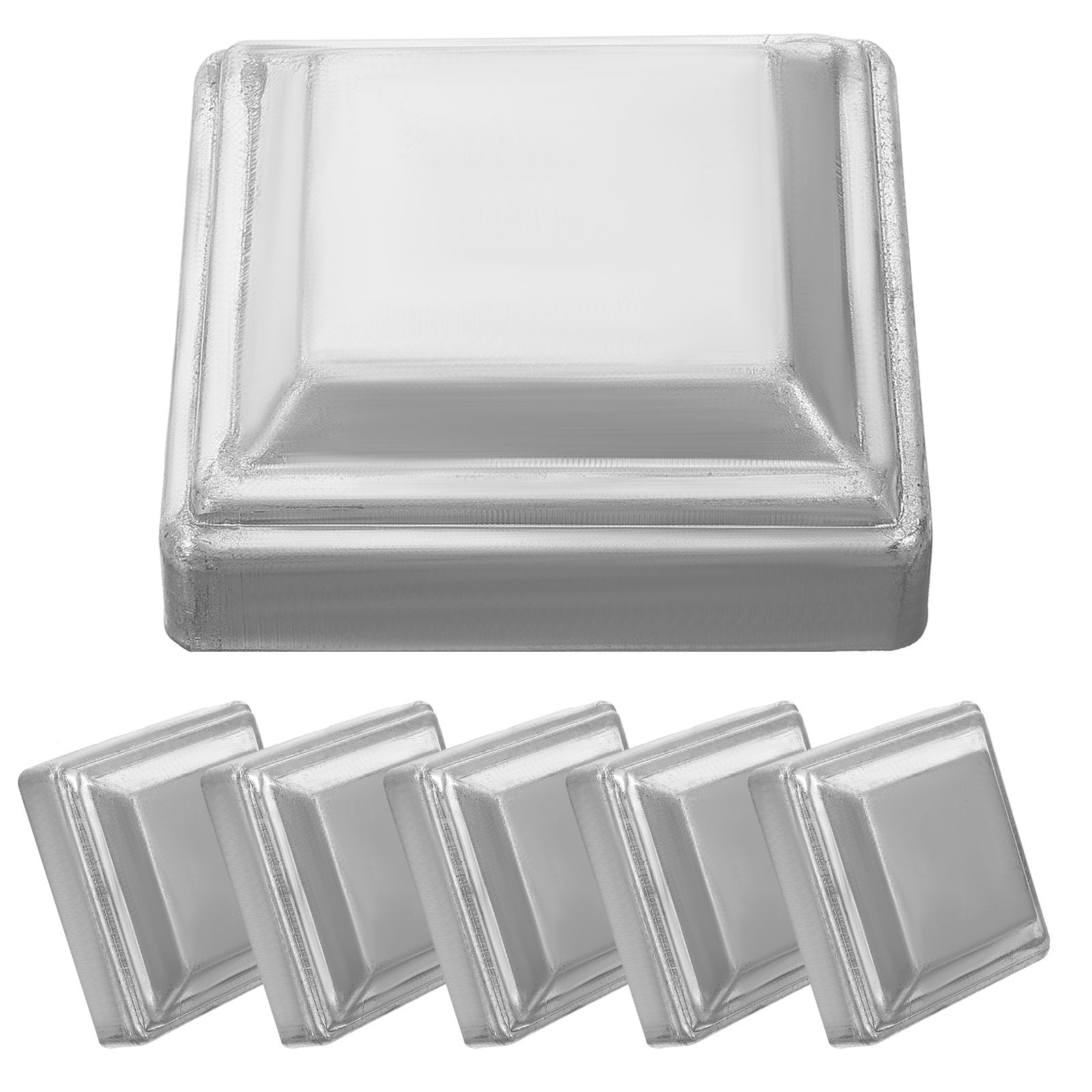 OUNONA 6-Pack Fence Post Finials Caps, Iron Fence Post Covers ...