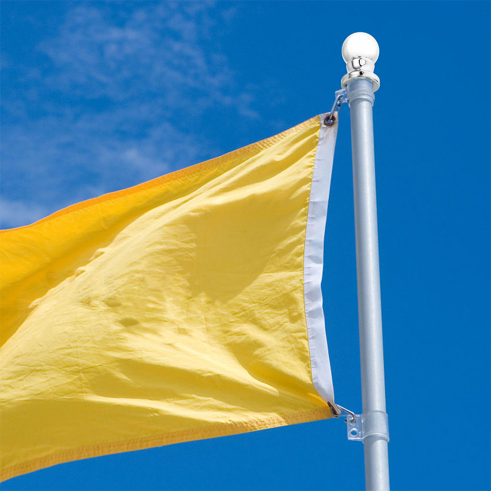 OUNONA 6pcs Flag Poles Toppers Ball Shped Finial Flagpole Top Ornament ...