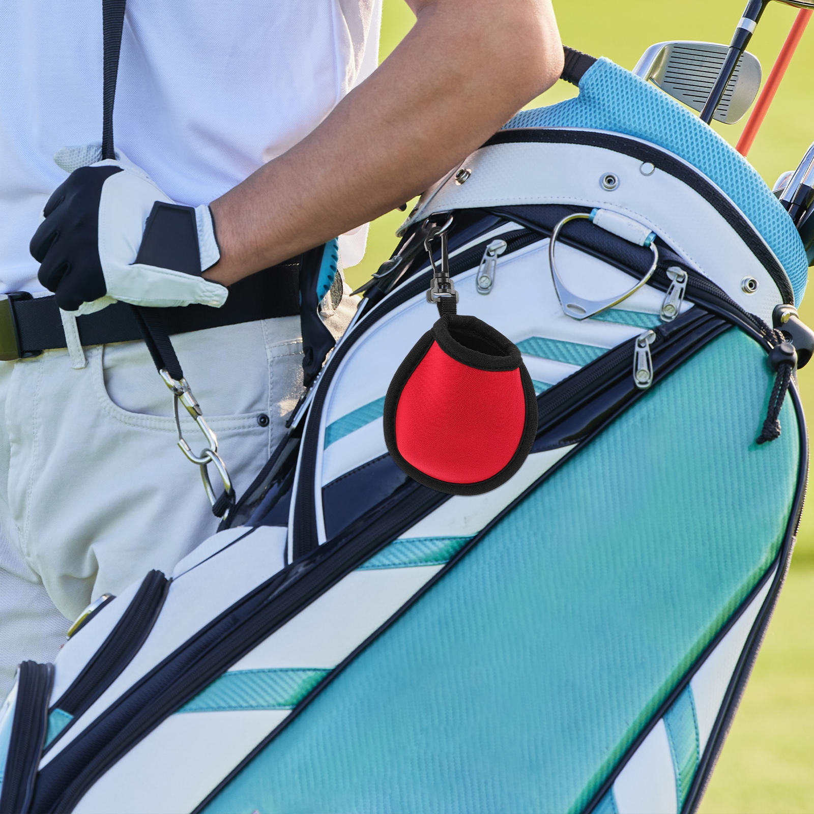 OUNONA 6pcs Golf Club and Golf Ball Cleaning Bag Golf Ball Cleaner ...