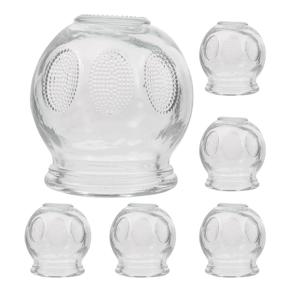 OUNONA 6pcs Home Use Glass Cupping Set Massage Cupping Cups For Body ...