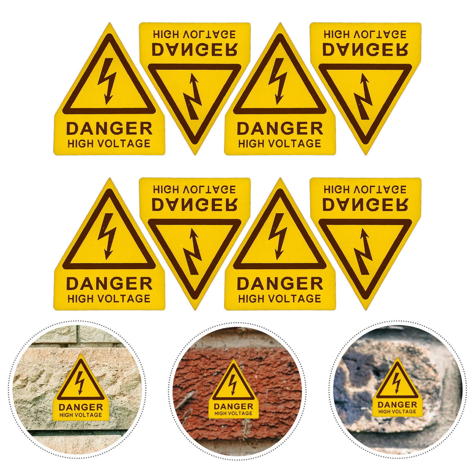 Tineasur Industrial High Voltage Warning Sign for Outdoor Safety Electrical Hazard Caution Sign ...