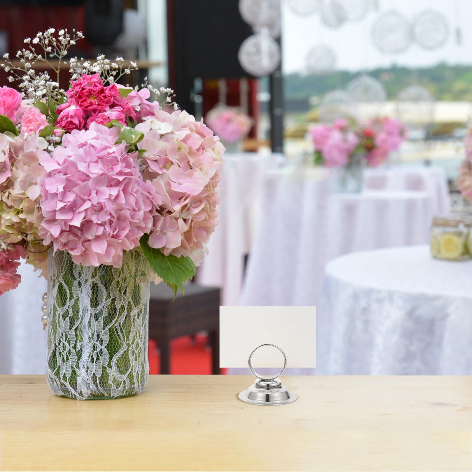 OUNONA 6pcs Iron Table Card Stand For Weddings Restaurants Banquets ...