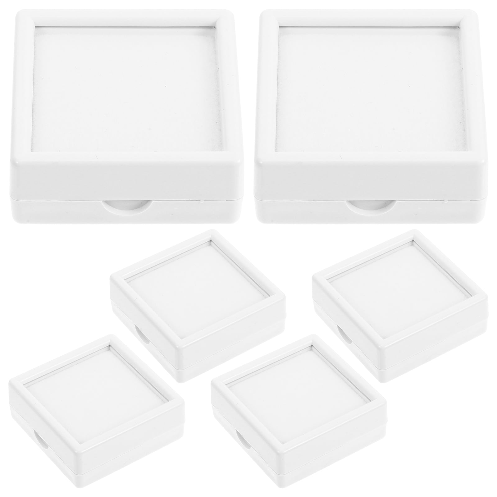 OUNONA 6pcs Jewelry Box Display Stone Display Case Display Box With ...