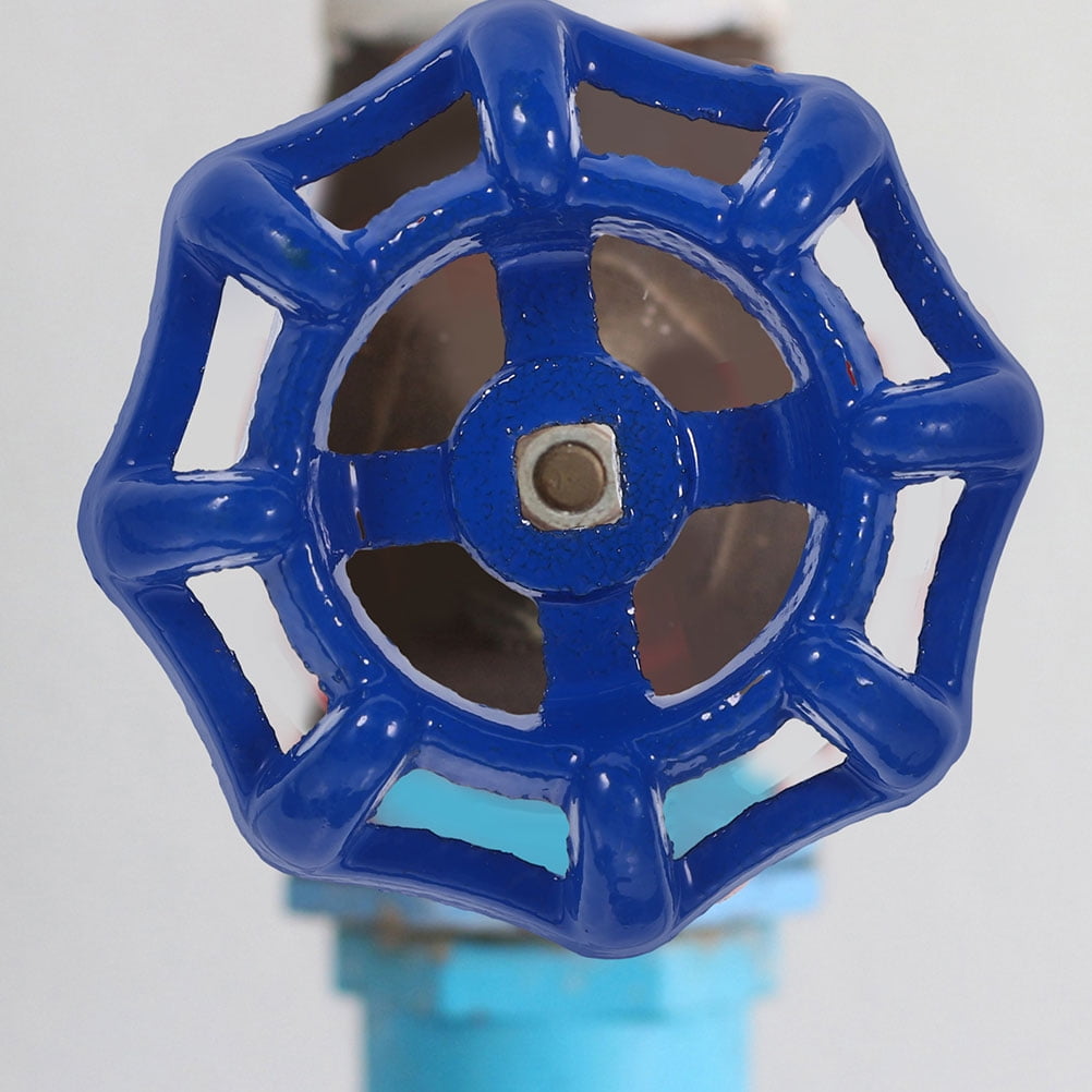 OUNONA 6pcs Metal Round Wheel Faucet Handle Replacement Valve Handwheel ...