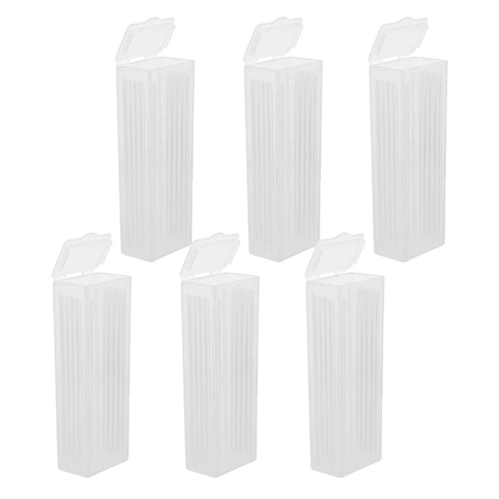 OUNONA 6pcs Microscope Slide Organizer 5 Slides Plastic Rectangle ...