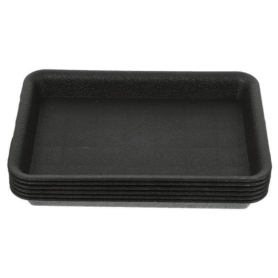 OUNONA 6pcs Plastic Planter tray Flowerpot Dip Tray Balcony Planter ...
