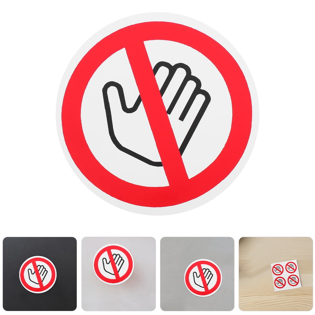 OUNONA 6pcs Safety Sign Stickers For Workplace Security Caution Do Not ...