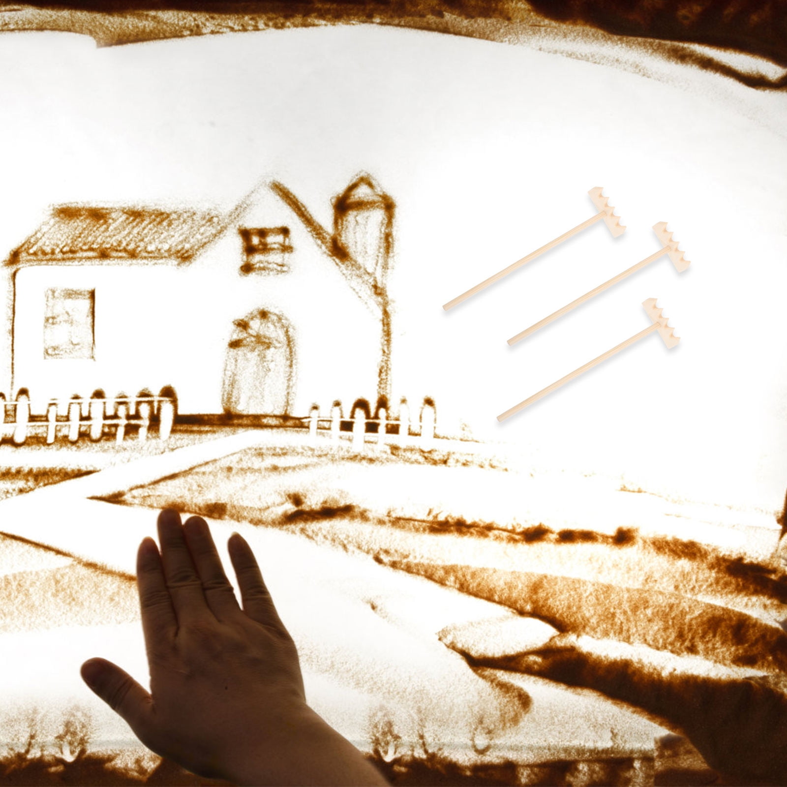 OUNONA 6pcs Small Mini Rake Mini Sand Rake Mini Garden Rake Mini Rake ...