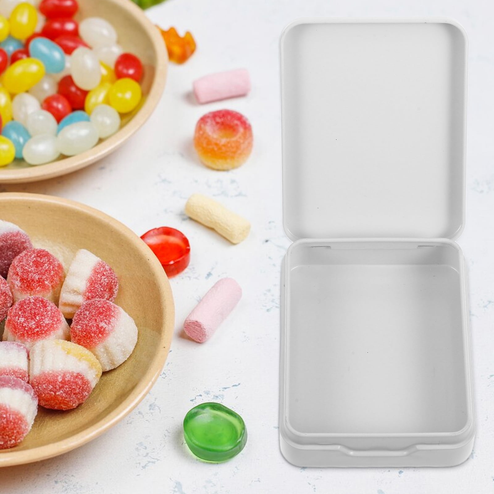 OUNONA 6pcs Small Rectangular Metal Tin Box for Candy Storage Trinket ...