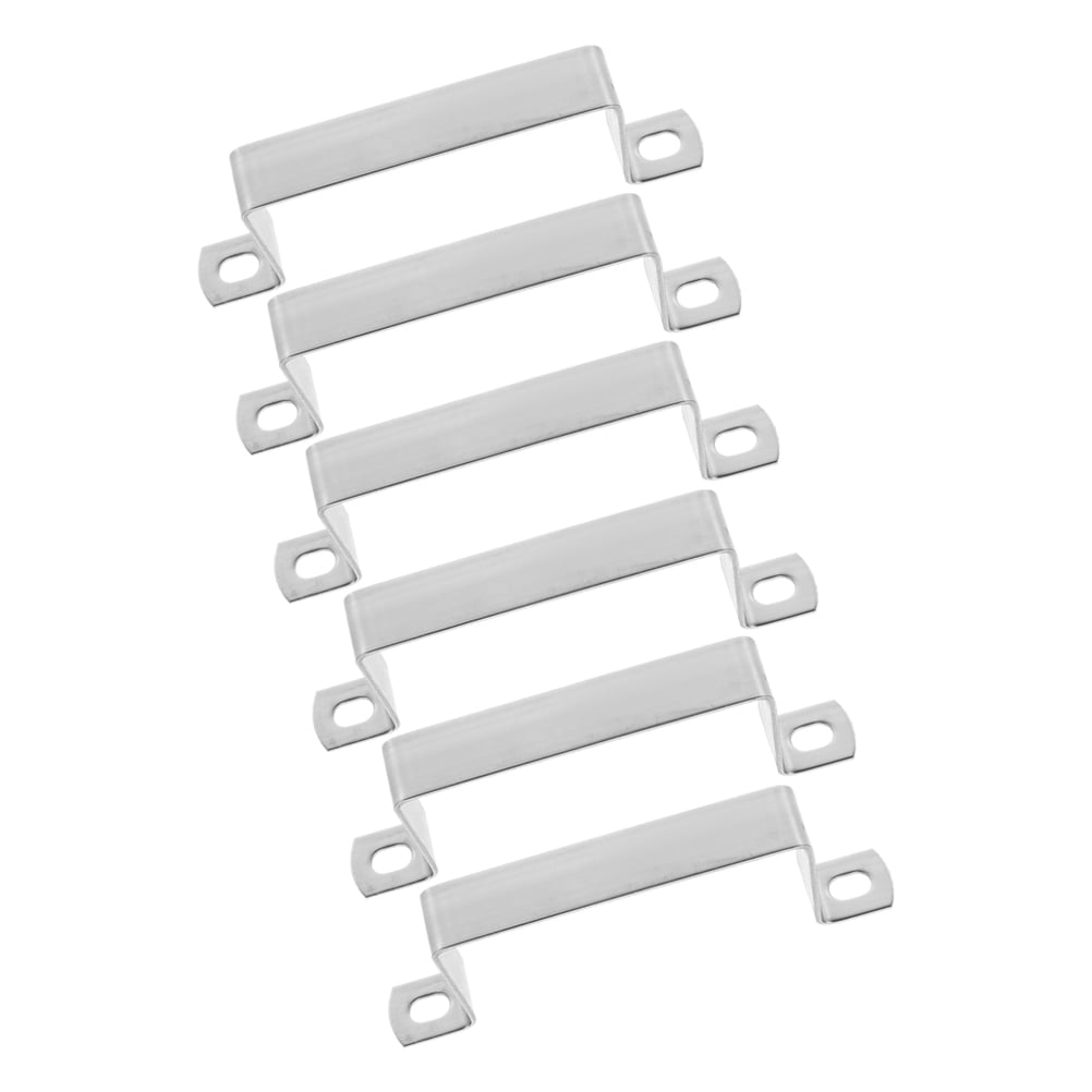 OUNONA 6pcs Square Tube Clamp Bracket Pipe Clamp Pipe Support Base ...