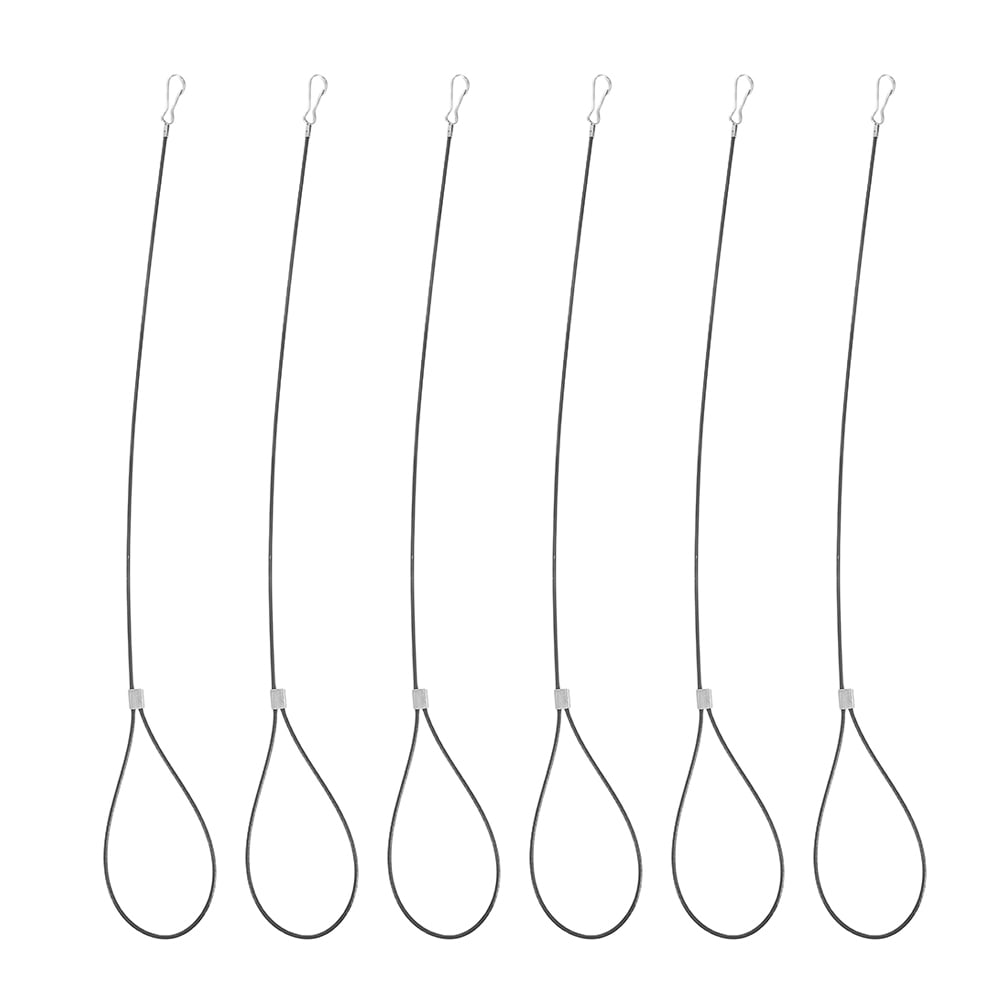 OUNONA 6pcs Stainless Steel Gate Latch Pull String Adjustable Door ...