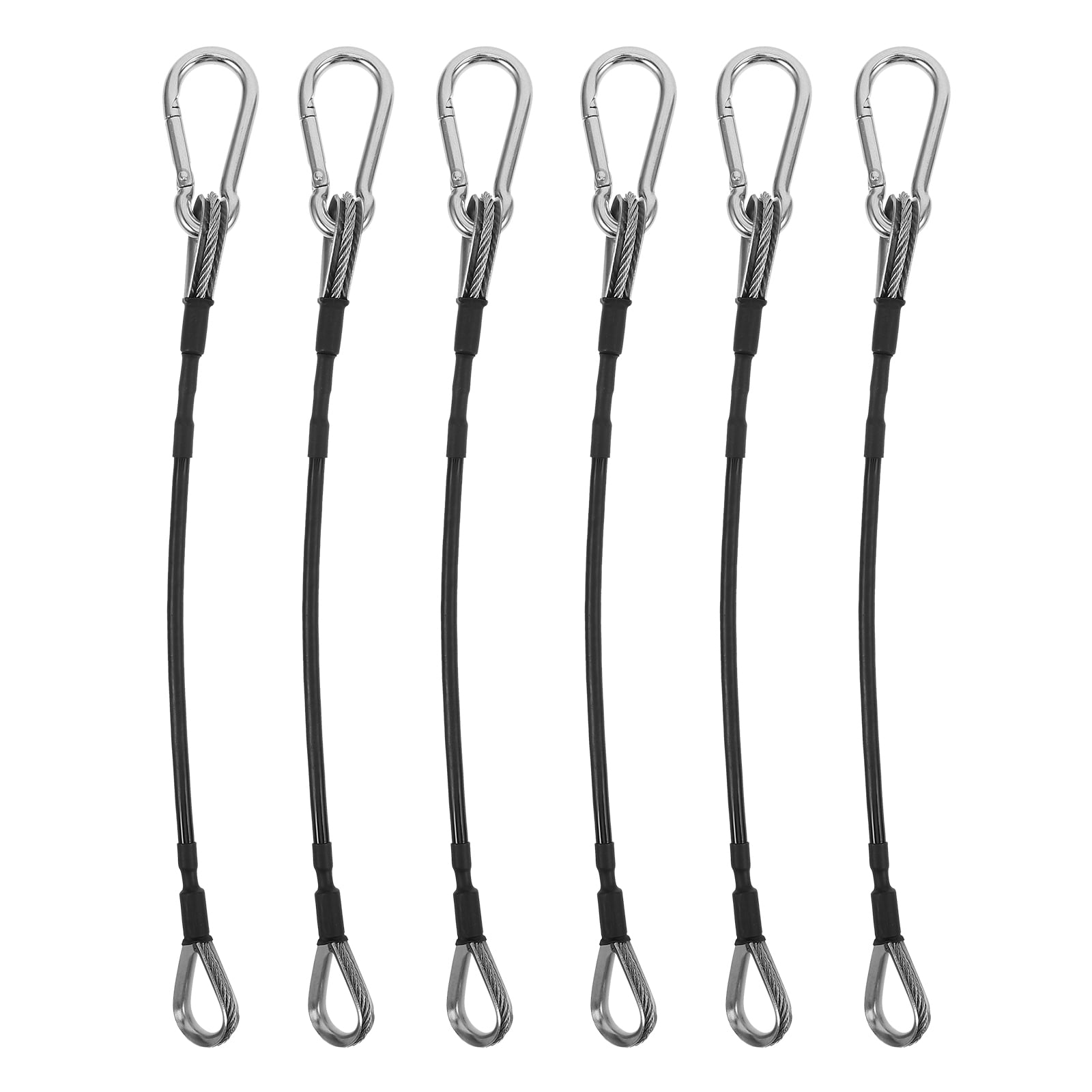 OUNONA 6pcs Steel Gym Cable Attachments Portable Resistance Wire Rope ...