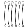 OUNONA 6pcs Steel Gym Cable Attachments Portable Resistance Wire Rope ...