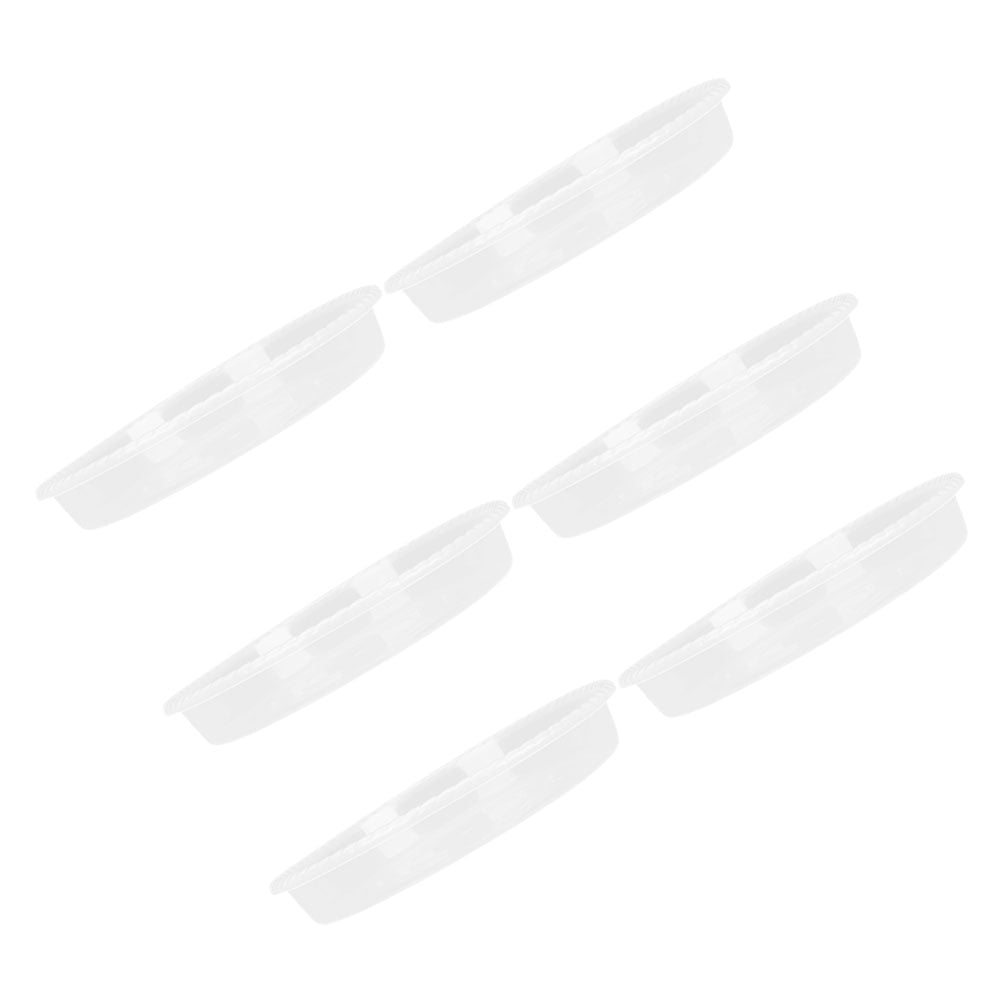 OUNONA 6pcs Transparent Plastic Plant Saucer 10 In Round Plant Water ...