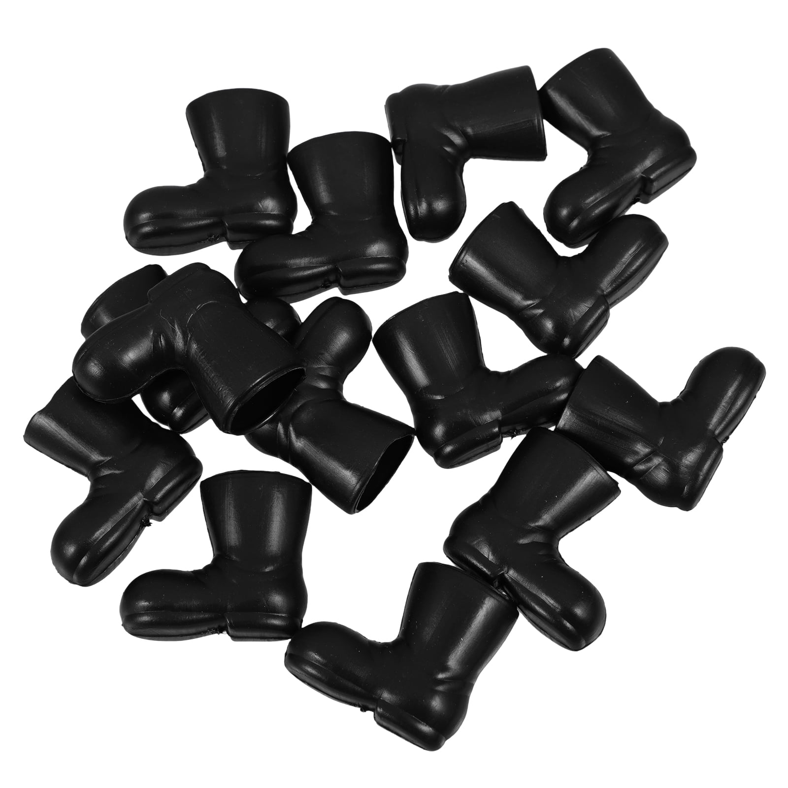 OUNONA 7 Pairs of Miniature Shoes Props Santa Claus Boot House ...