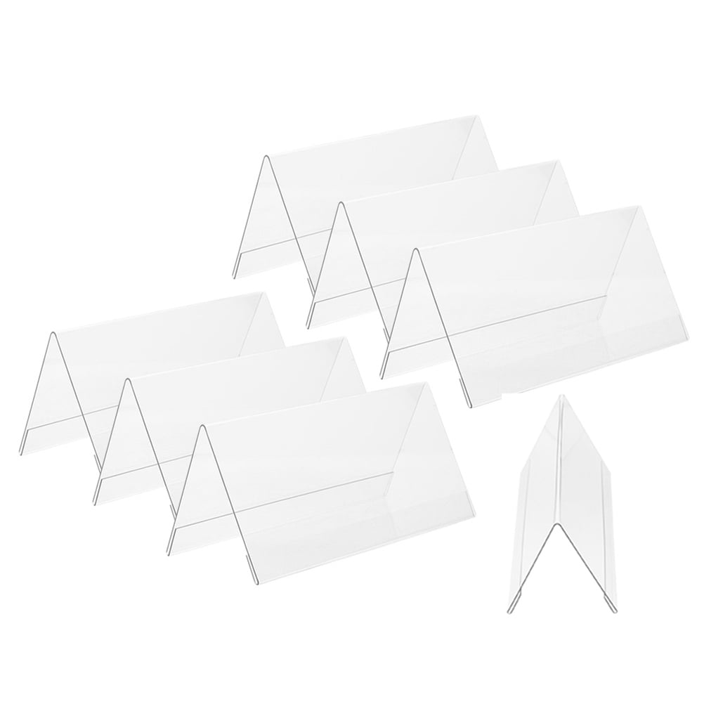 OUNONA 7 Pcs Acrylic Name Plates Conference Board Reusable Signs Stable ...
