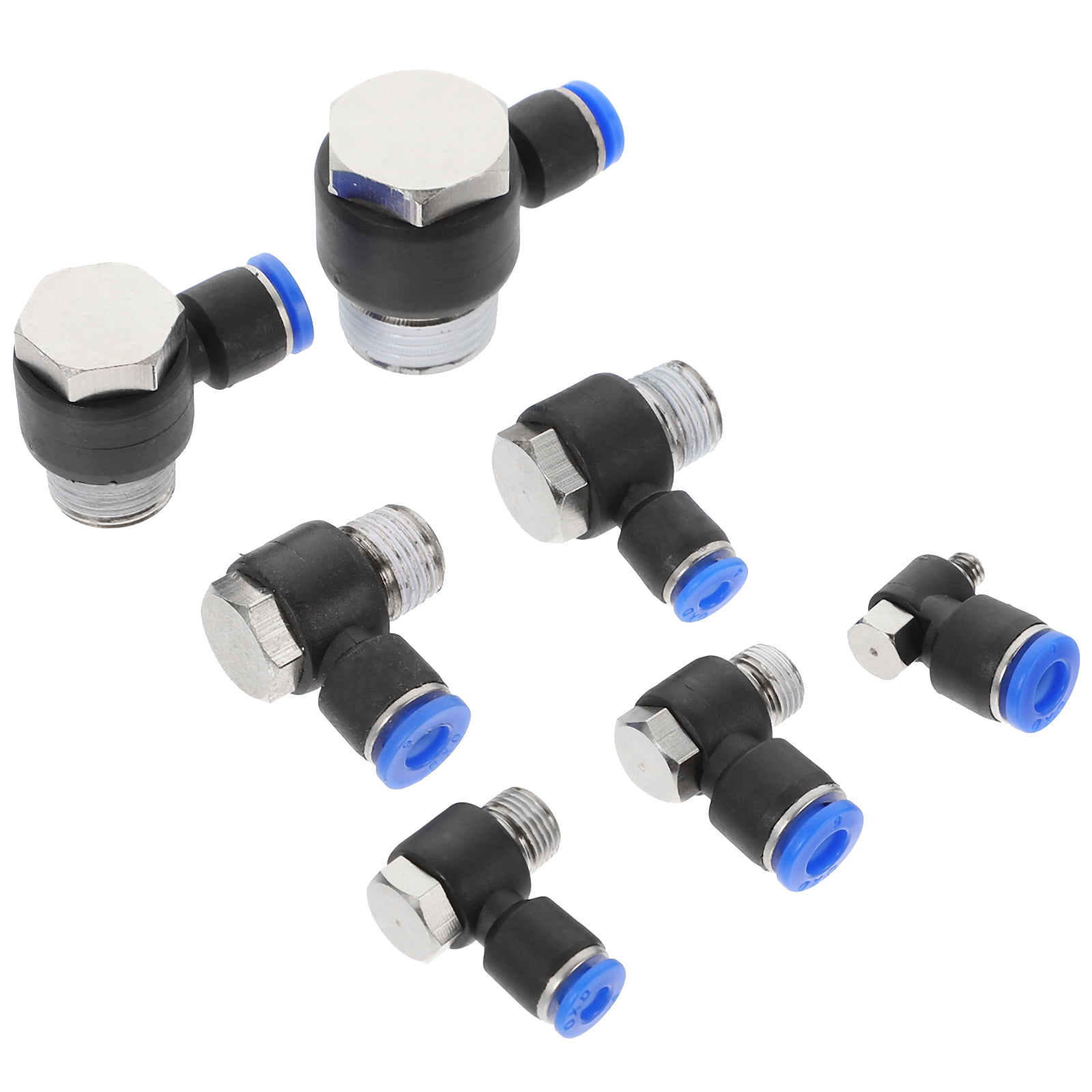 OUNONA 7 Pcs Hose Pneumatic Connector Air Compressor Coupling Pipe ...