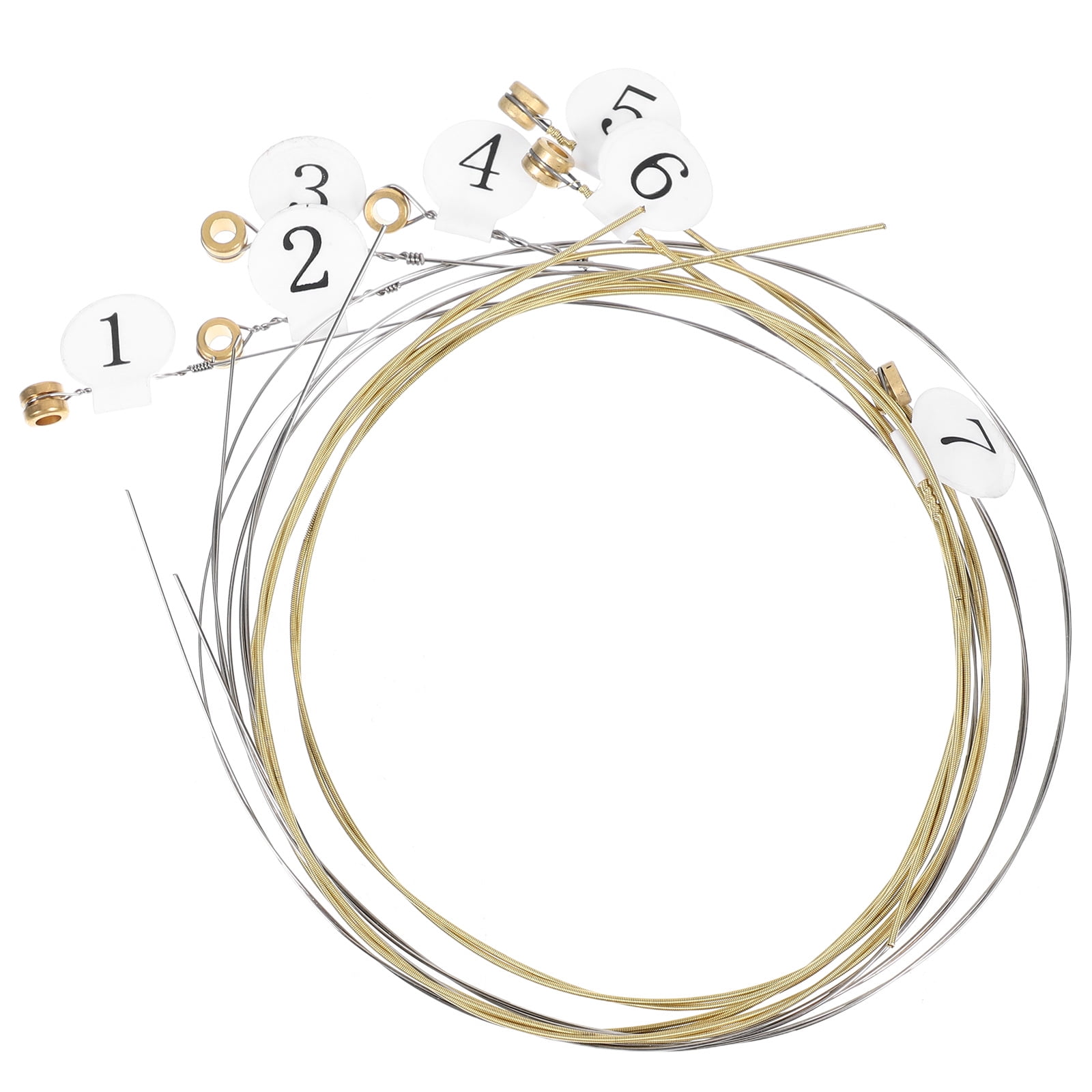 OUNONA 7 String x Replacement Lyre Harp Strings Metal Harp Strings for ...