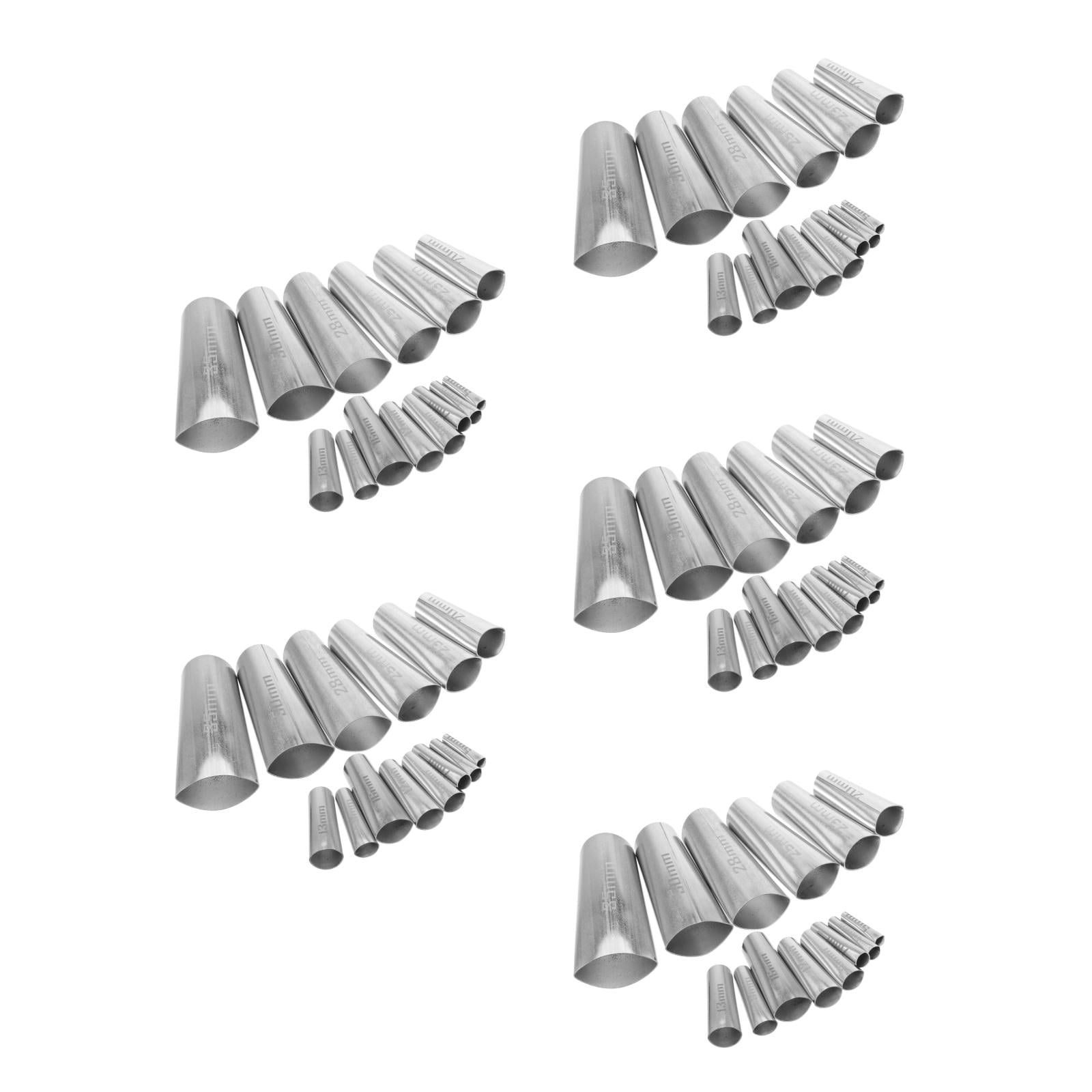 OUNONA 70 pcs Durable Stainless-Steel Nozzle Set Caulking Nozzle ...