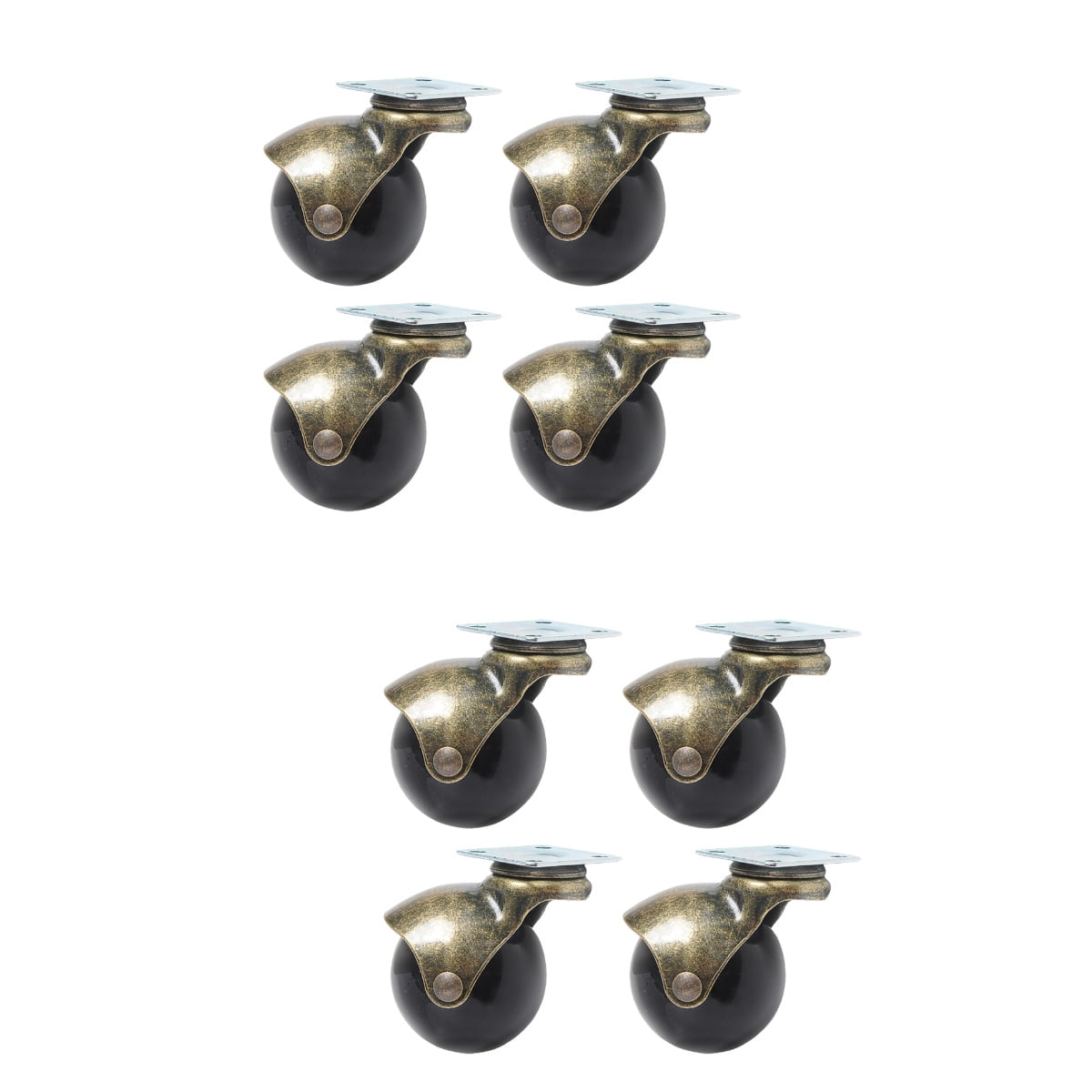 OUNONA 8 PCS 1.5 Inch Office Chair Round Swivel Industrial Universal ...
