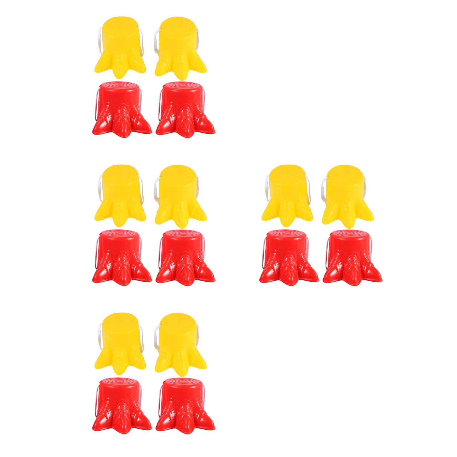 OUNONA 8 Pairs Walking Stilts Balancing Bucket Stilts Cup Plastic ...