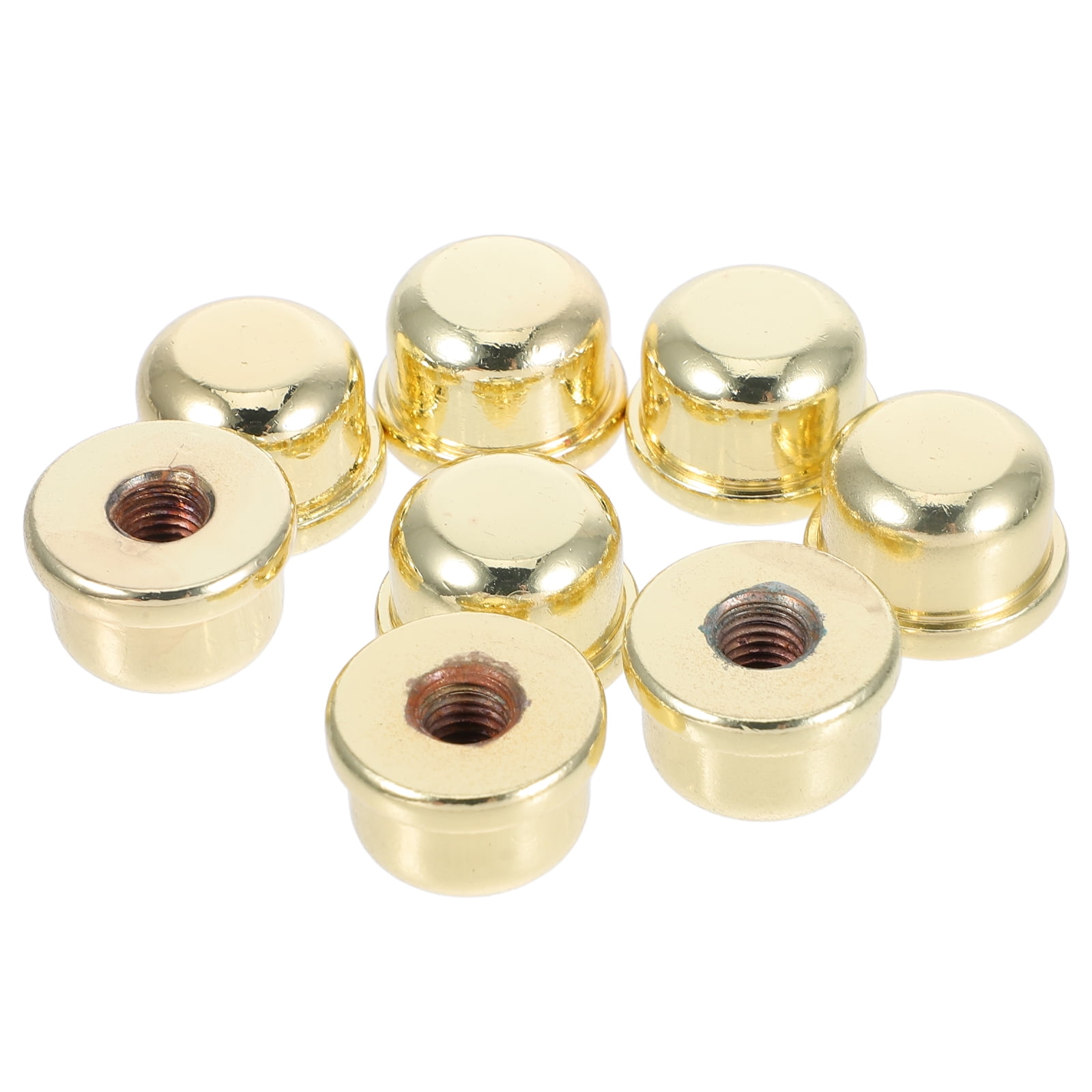 OUNONA 8 Pcs Finial Lamp Shade Top Screw Finials Decorative Golden ...