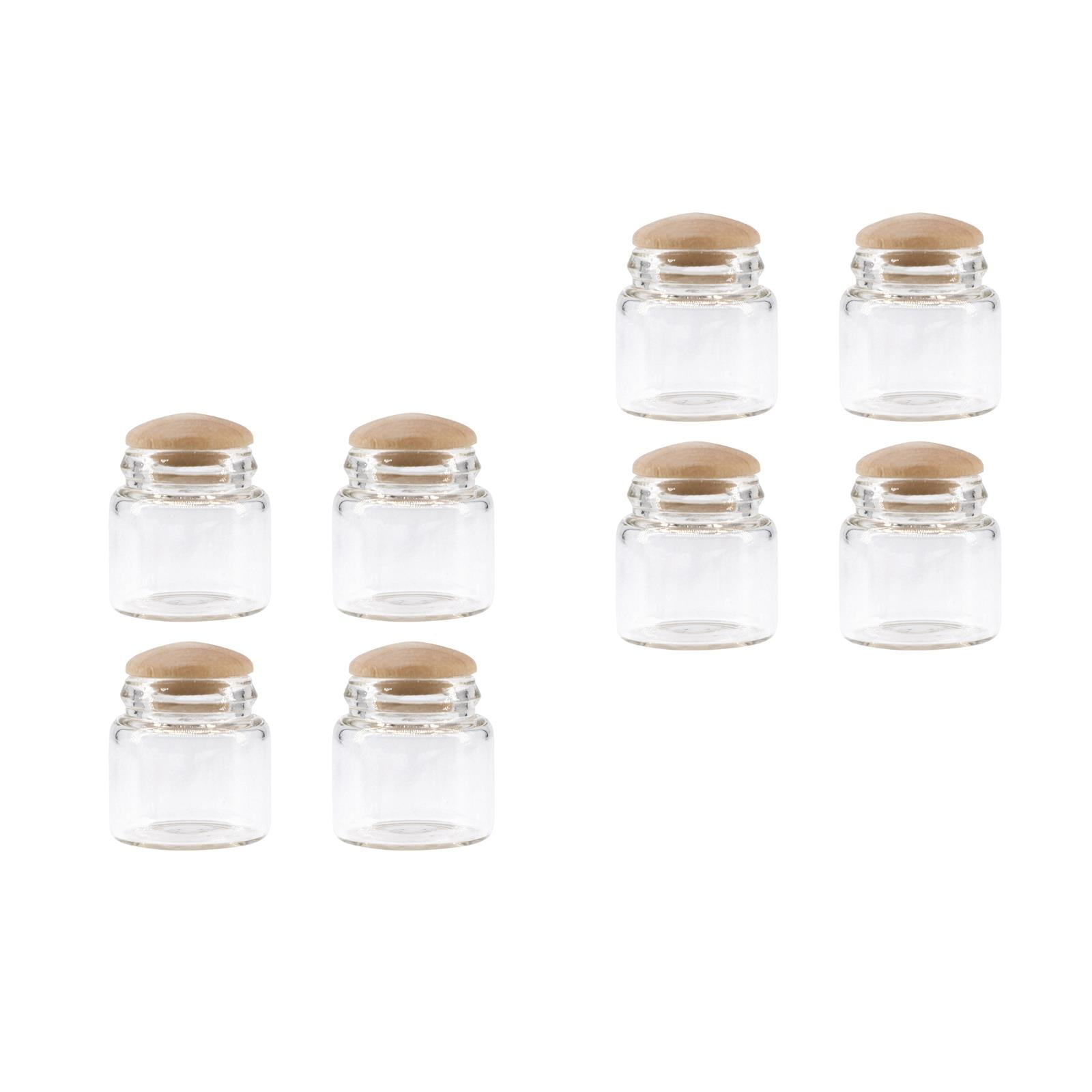 OUNONA 8 Pcs Miniature Candy Jars Mini House Dessert Storage Bottles ...