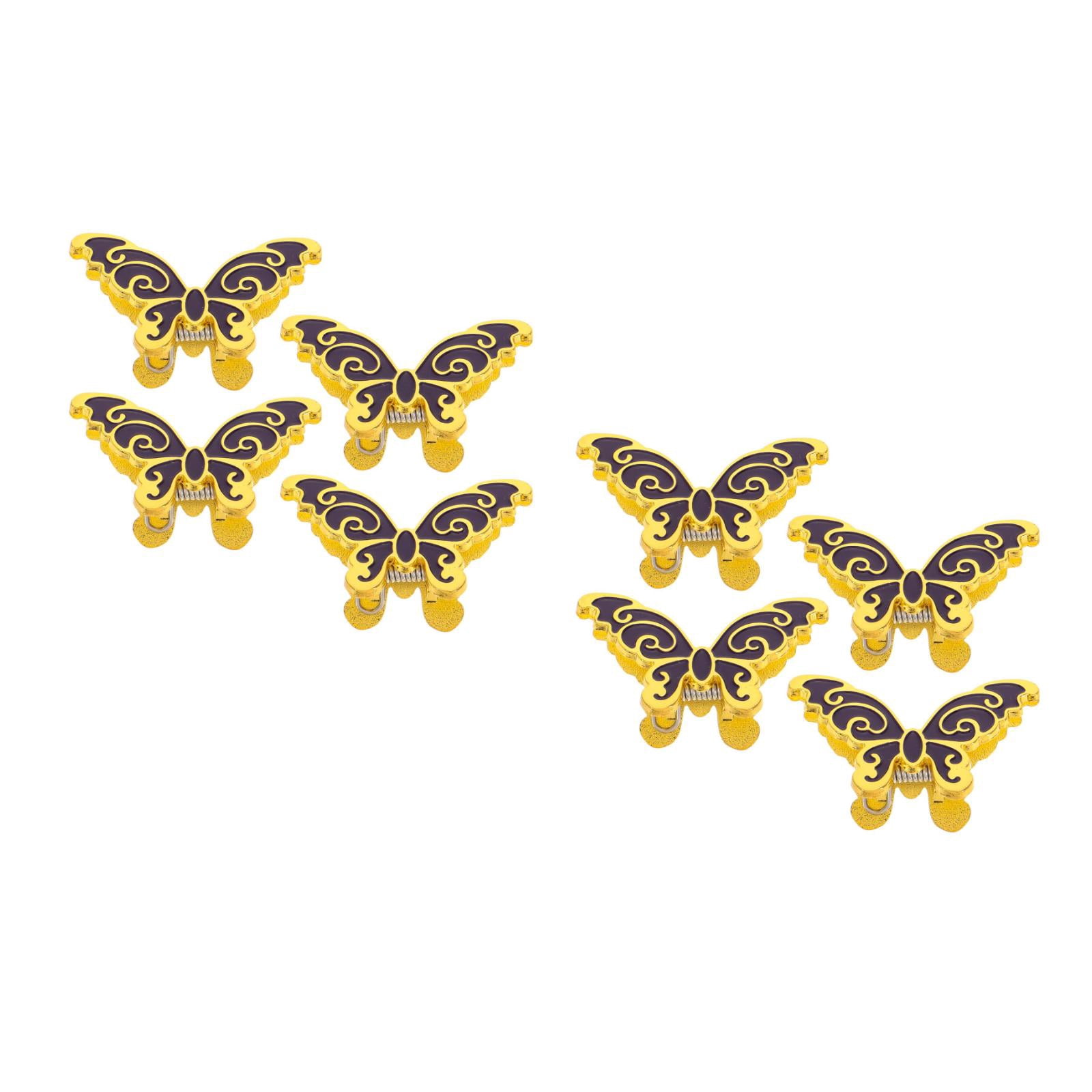 OUNONA 8 Pcs Vintage Butterfly Metal Book Clip Butterfly Clips ...